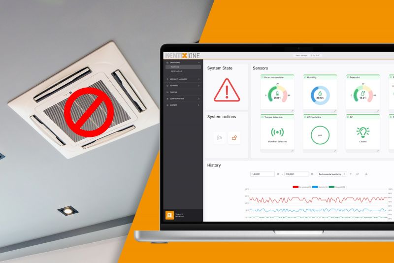 Physical security: Data center security with one system - Kentix